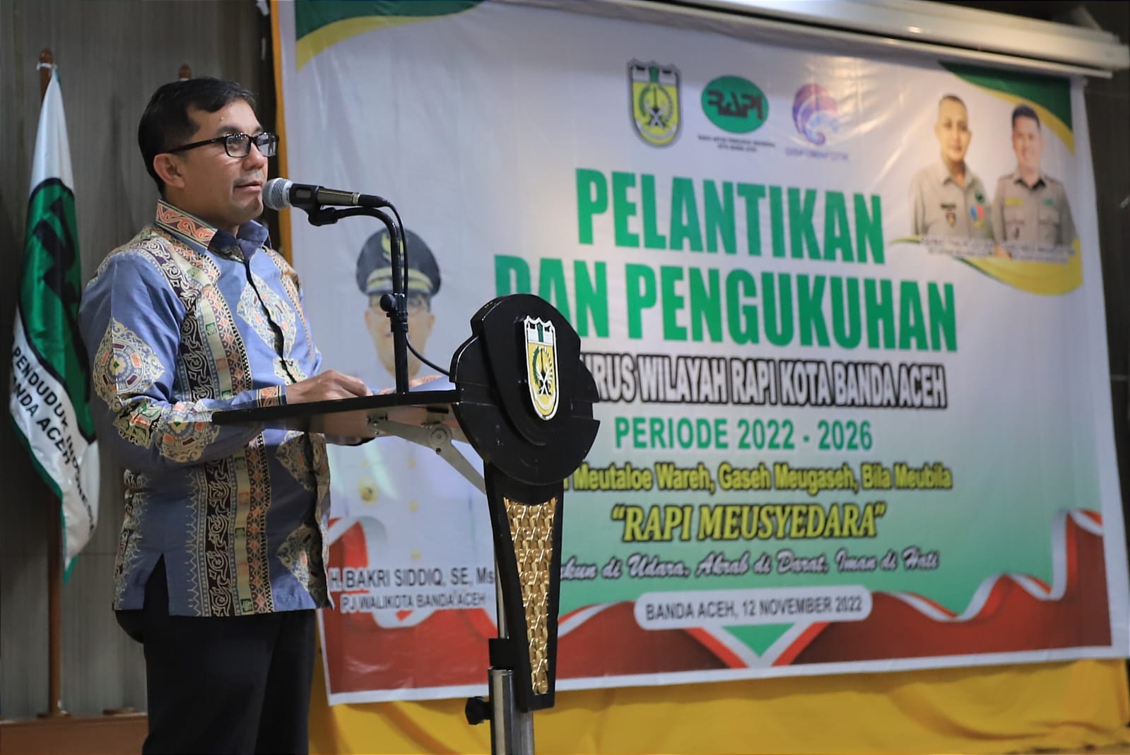 Pengurus RAPI Kota Banda Aceh Resmi Dilantik, Begini Harapan Bakri Siddiq