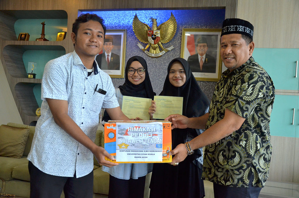 Himakasi Unsyiah Salurkan Bantuan untuk Palu Via Pemko Banda Aceh